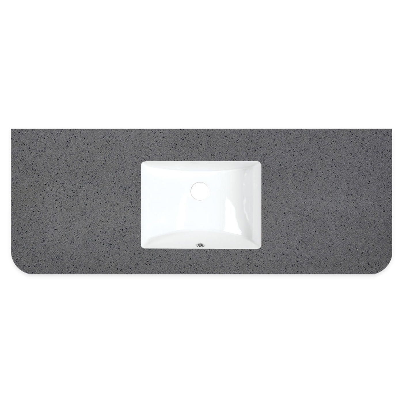 Fienza Curved Solid Surface Benchtop with Undermount Basin – Sunlight Bathrooms