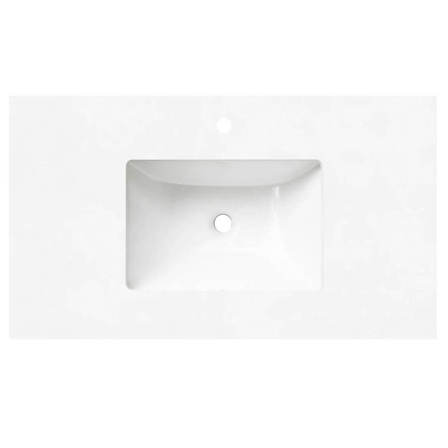 Vanity Stone Benchtop with Undermount Ceramic Basin – Sunlight Bathrooms