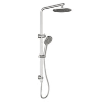 Eli Round Twin Overhead Rain Shower Rail Set – Sunlight Bathrooms