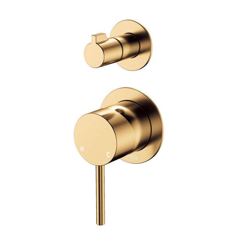 Fienza Kaya Pin Handle Shower Wall Mixer with Diverter – Sunlight Bathrooms