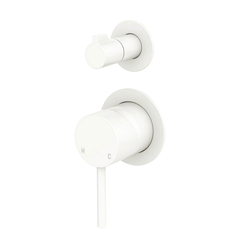 Fienza Kaya Pin Handle Shower Wall Mixer with Diverter – Sunlight Bathrooms