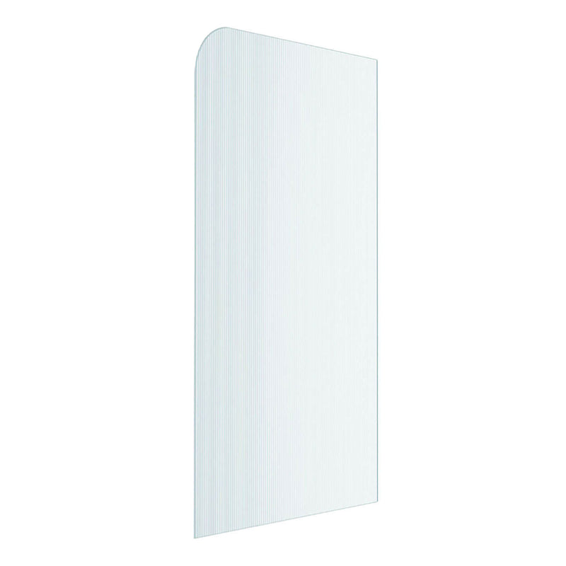10mm Frameless Curved Fluted Shower Screen Fixed Panel – Sunlight Bathrooms