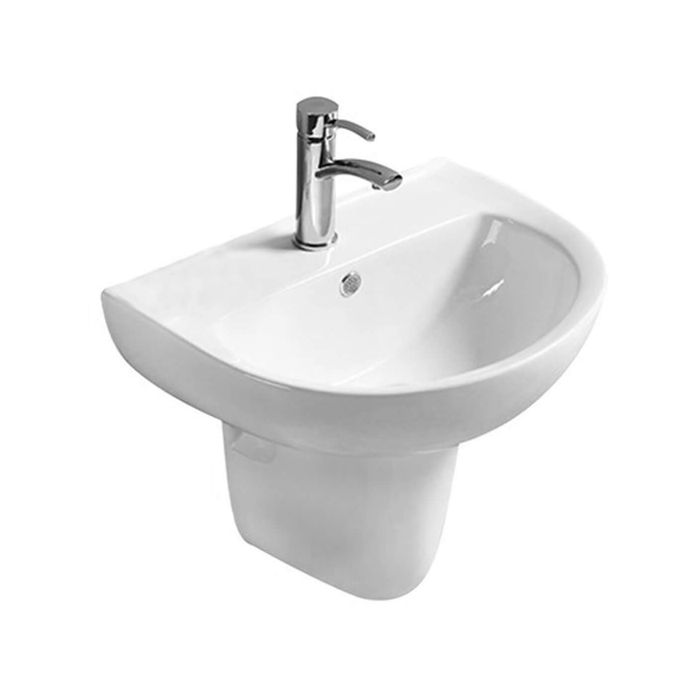 Liva Wall Hung DDA Disable Care Ceramic Basin with Shroud – Sunlight ...