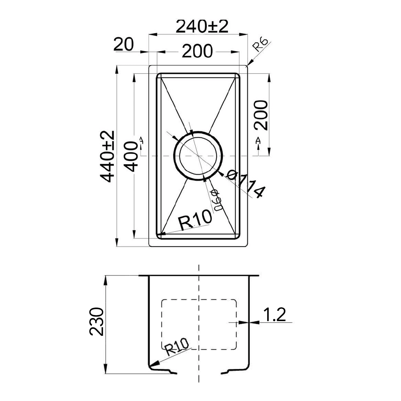 Mini Stainless Steel Sink, Small Laundry Sink – Sunlight Bathrooms