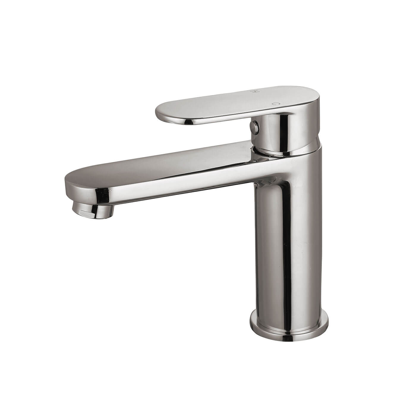 Oval Handle Round Short Basin Mixer – Sunlight Bathrooms