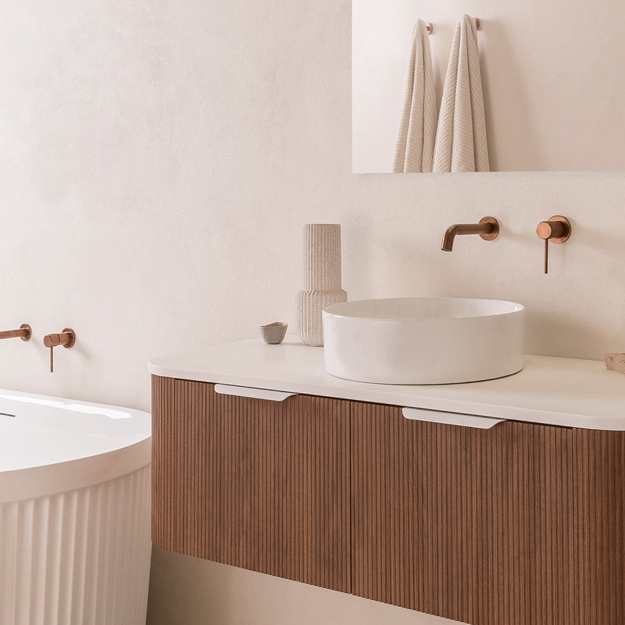 Robbie Round Ceramic Basin 400mm – Sunlight Bathrooms