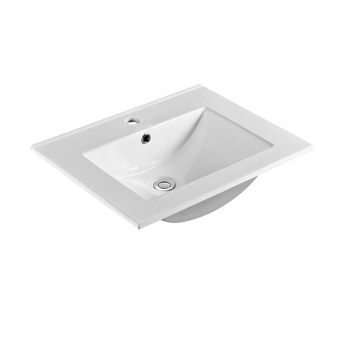 Ceramic Vanity Benchtop Sink with 1 Taphole – Sunlight Bathrooms