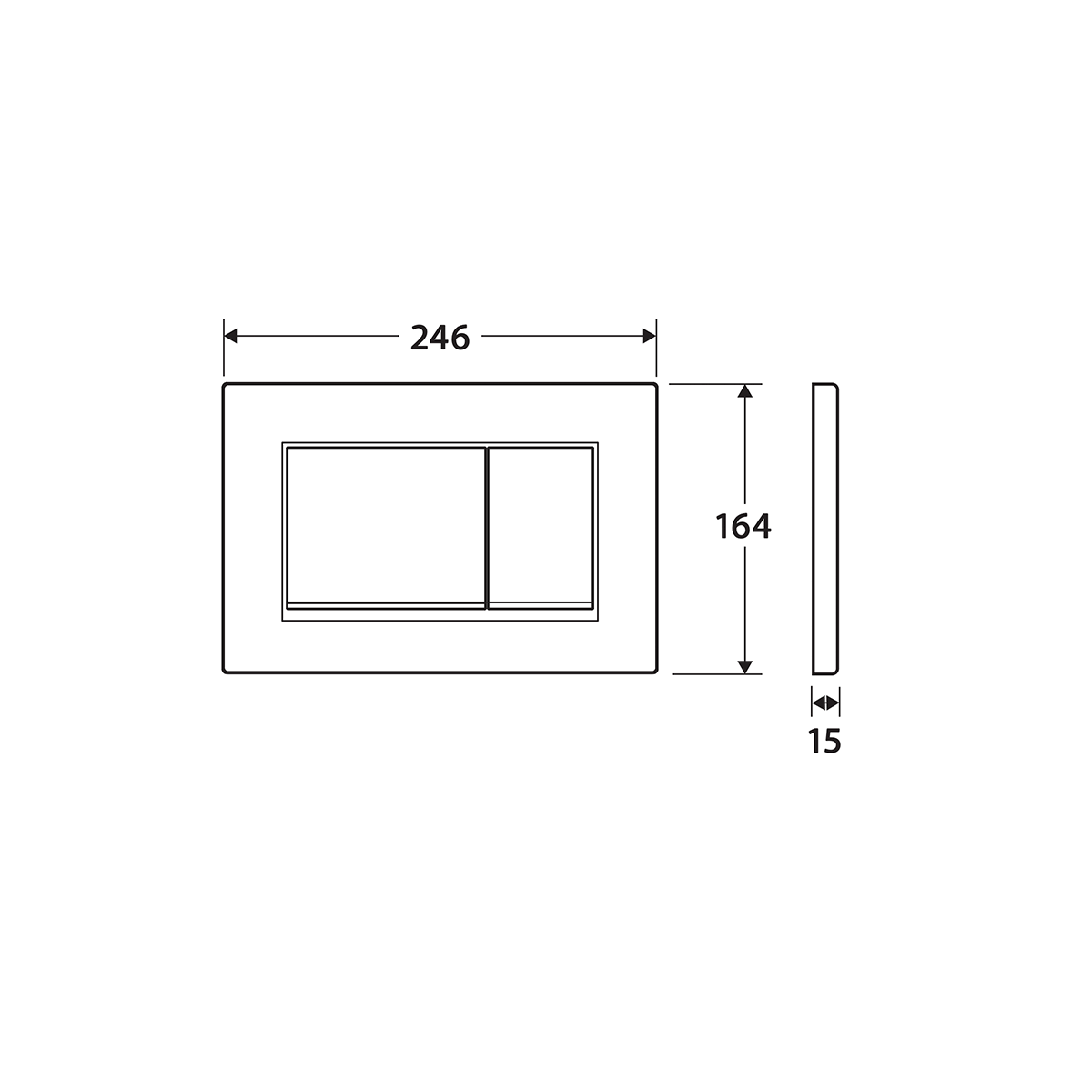 Juno Wall Faced In Wall Rimless Toilet Geberit Sigma 30 Package ...