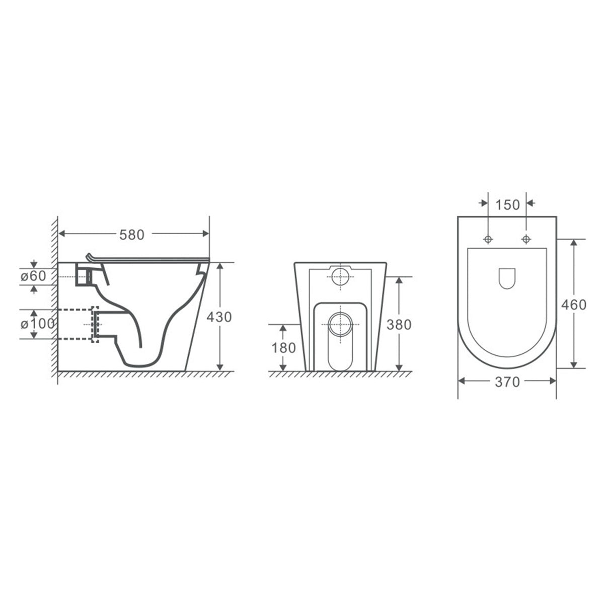 Milan In Wall Rimless Toilet Geberit Sigma 30 Package – Sunlight Bathrooms