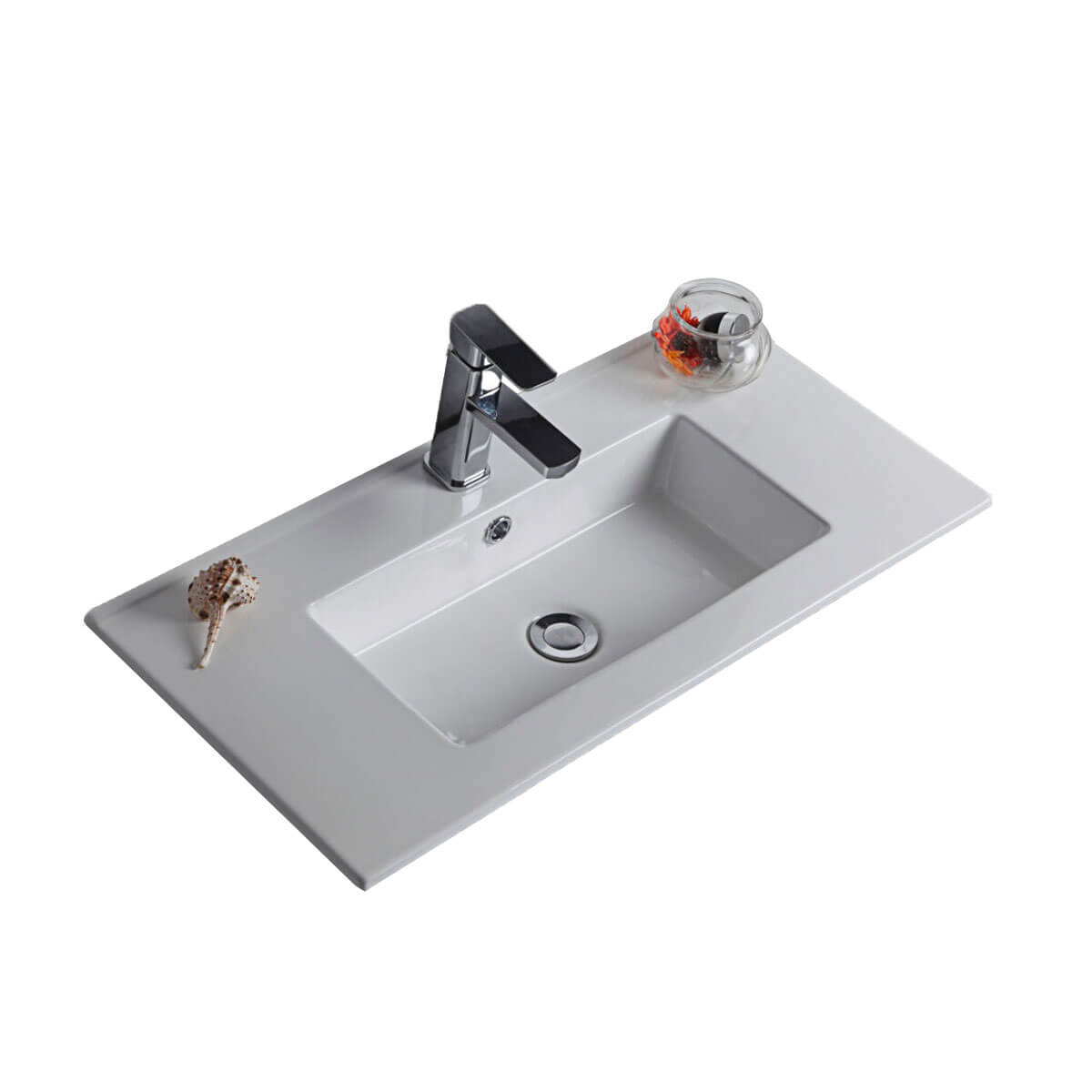 Ceramic Vanity Benchtop Sink with 1 Taphole – Sunlight Bathrooms