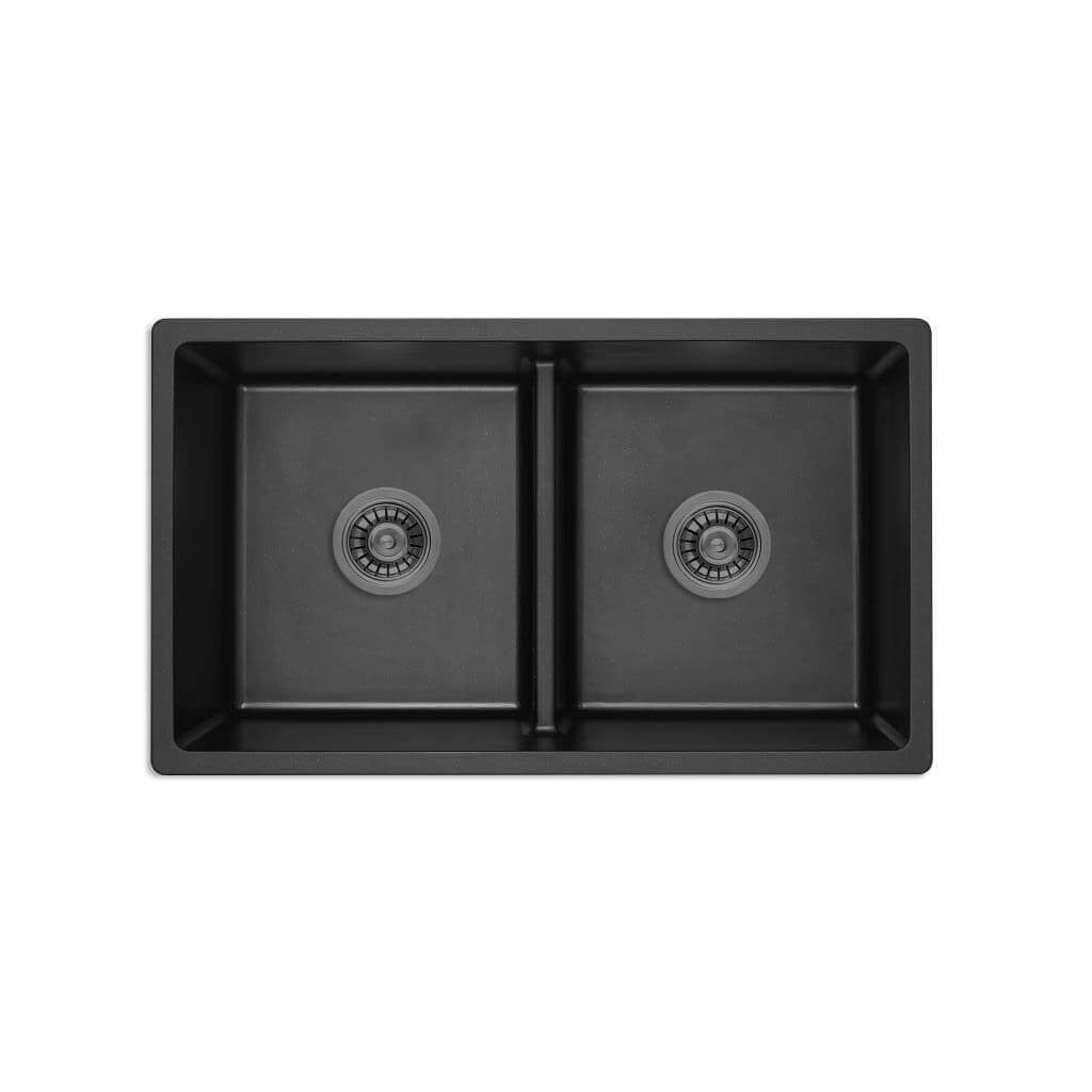 Neptune Double Bowl Granite Sink 770x450x230mm – Sunlight Bathrooms